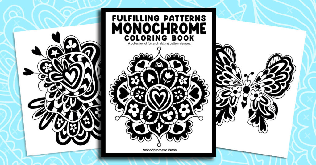 Monochrome Coloring Book – Discover the magic of coloring with just one ...